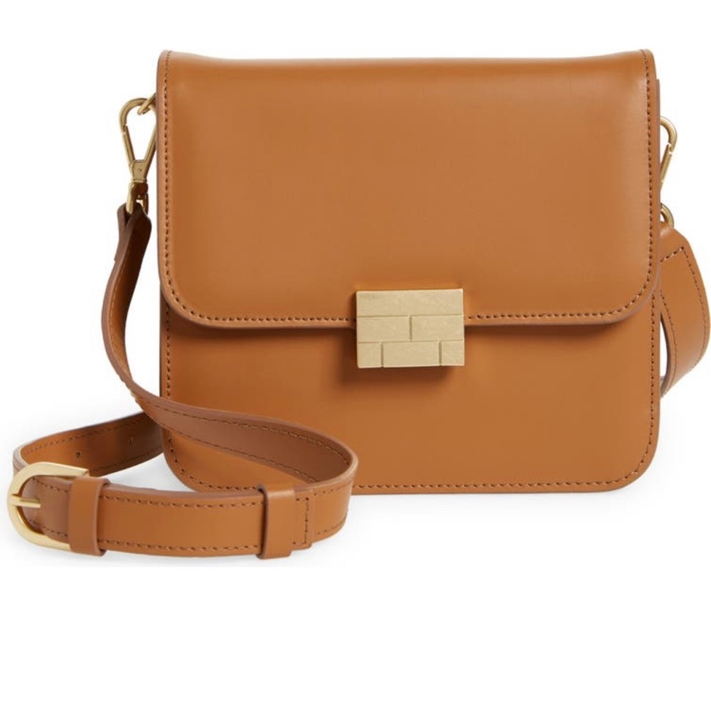 Frame Le Signature Mini Leather Crossbody Handbag - Gem